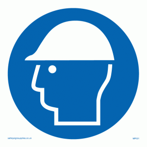 hard hat symbol only from Safety Sign Supplies