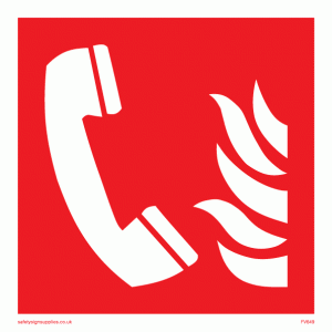 Fire phone symbol from Safety Sign Supplies