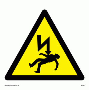 electrocution symbol only from Safety Sign Supplies